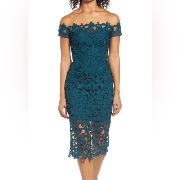 Chi Chi London | Dresses | Chi Chi London Anna Lace Off The Shoulder ...